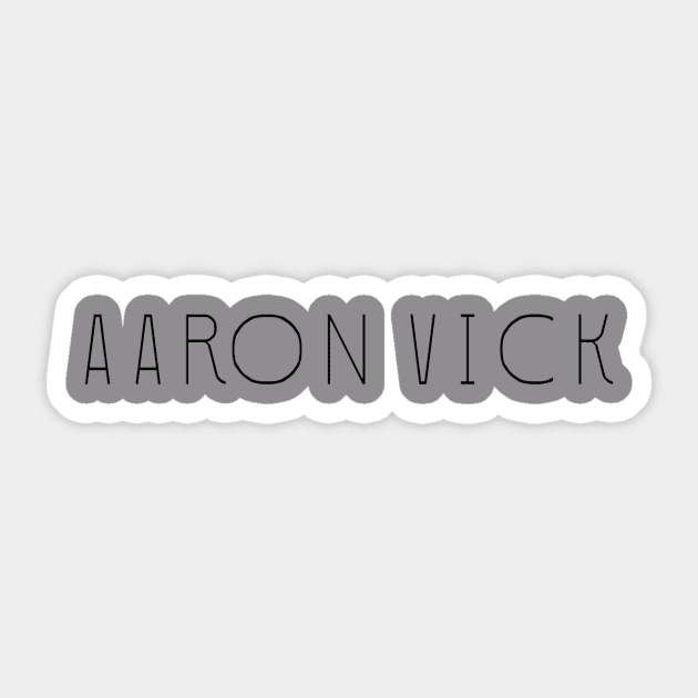 AaronVickSimple - Aaronvick - Sticker | TeePublic